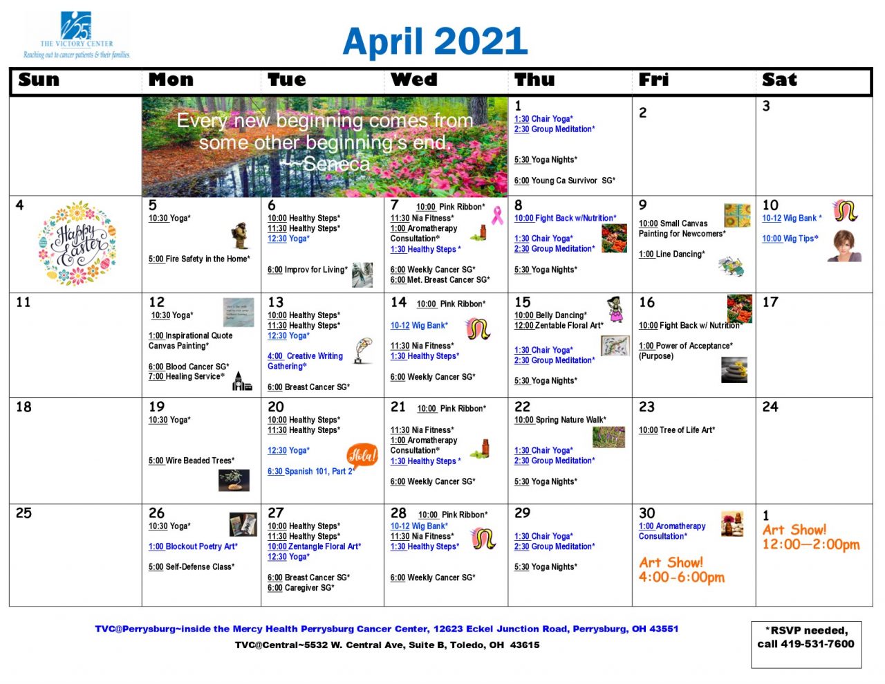 Calendar - The Victory Center